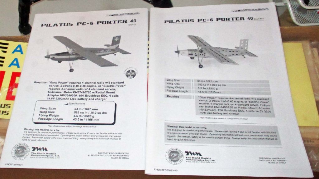 World Models Pilatus Porter P6 - Scale and Semi-Scale kits - RCM&E Home ...