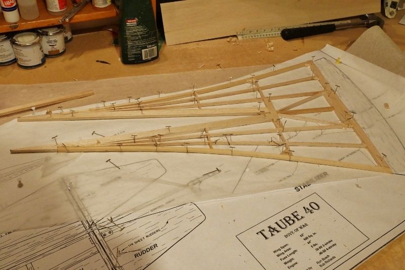 Balsa USA Taube 40 Build - Building from Traditional Kits and Plans ...