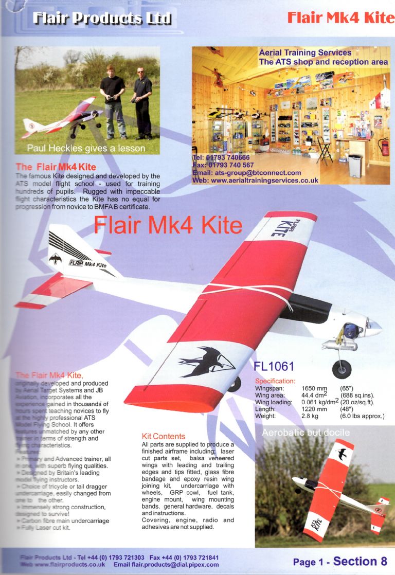 Flair ATS Kite MK4 - Building from Traditional Kits and Plans - RCM&E ...