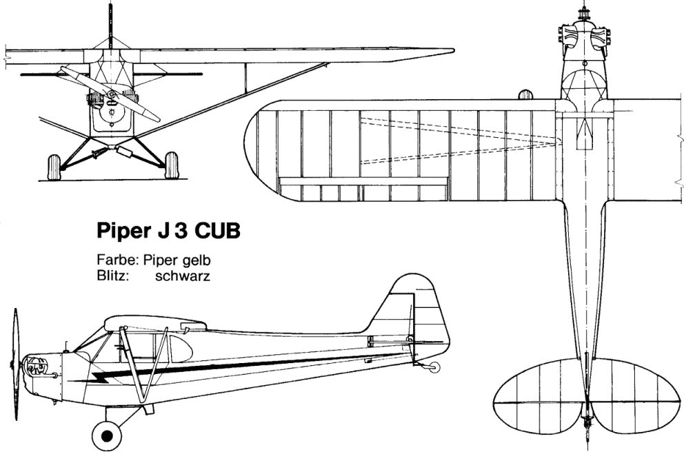 New Piper Cub Plan Projections.... Literally.... - Own Design Project ...
