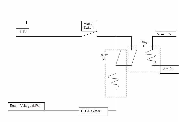 A quick circuit diagram for a switched on landing light - Member Albums ...