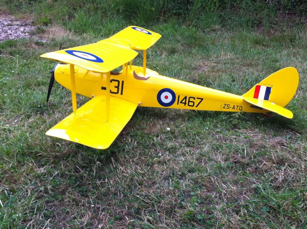 Finally built her. 3 channel only on ailerons and powered by a OS FS 26 ...