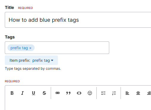 How to add blue prefix tags - Forum User Guides - RCM&E Home of Model ...