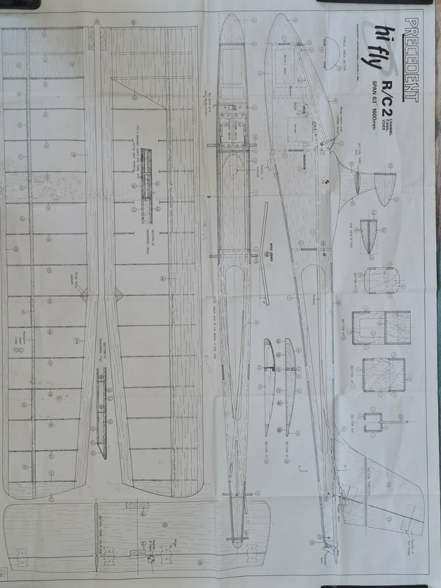 Precedent Hi Fly / Fly Boy 20 plans - Traditional kits - RCM&E Home of ...