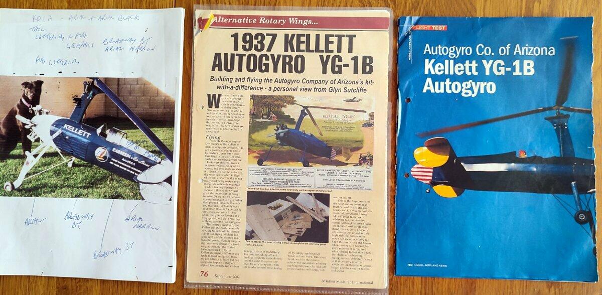 Autogyro Company of Arizona Kellet YG-1B - Kit - Started - £325 - FOR ...