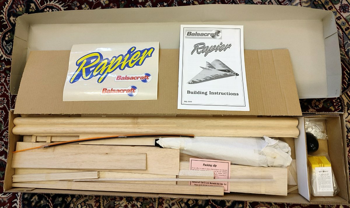 Balsacraft (Ripmax) Rapier - Untouched kit - £100 inc shipping to ...