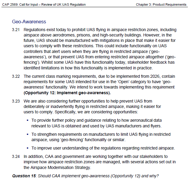 CAA Call for Input: Review of UK UAS Regulations Aug 2023 - All Things ...