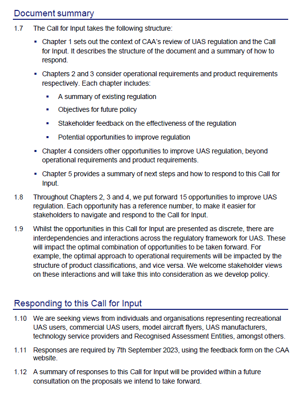 Caa Call For Input Review Of Uk Uas Regulations Aug 2023 All Things Model Flying Rcmande Home