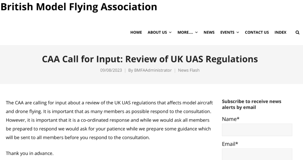 CAA Call for Input: Review of UK UAS Regulations Aug 2023 - All Things ...