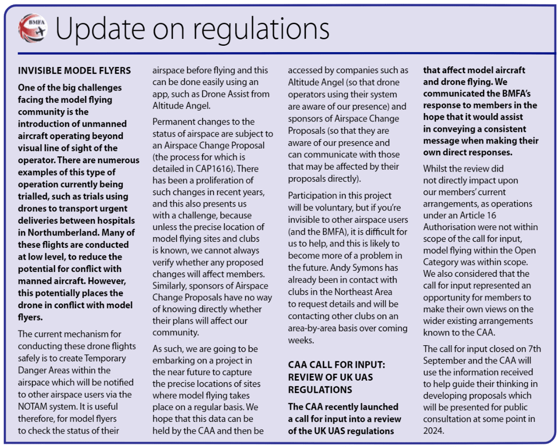 CAA Call for Input: Review of UK UAS Regulations Aug 2023 - Page 19 ...