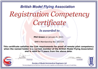 CAA Competency Certificate - All Things Model Flying - RCM&E Home of ...